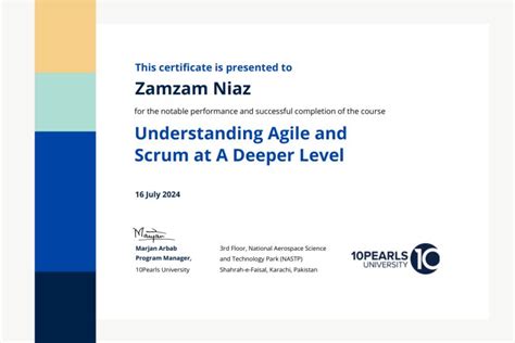 Zamzam Niaz On Linkedin Im Happy To Share That Ive Obtained A New Certification Understanding