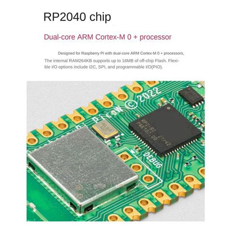 Новая макетная плата кабель Usb совместим с Pico W Rp2040 Dual Core