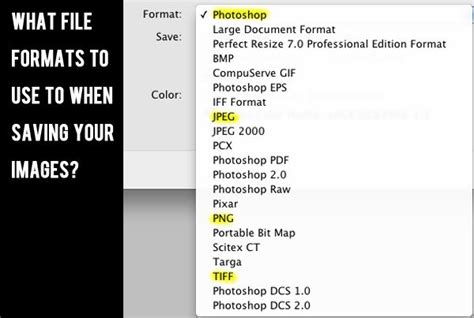 What File Formats To Use To When Saving Your Images Photoshop Ccs 2 0