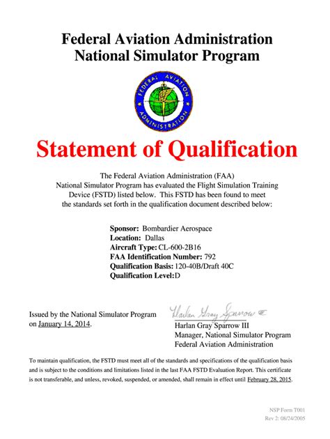 Statement Of Qualification Form Fill Out And Sign Printable Pdf
