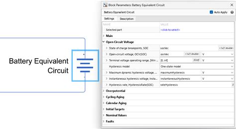 model voltage hysteresis in battery