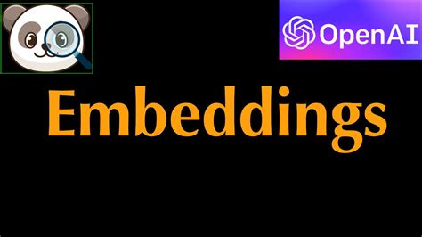 Openai Intro And Embeddings Youtube
