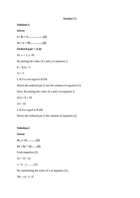 mathematics assignment sheet