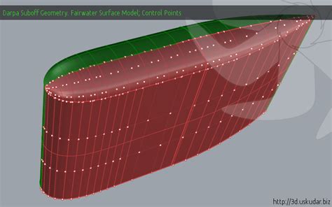 3d Models By Representations Surface Models Darpa Suboff