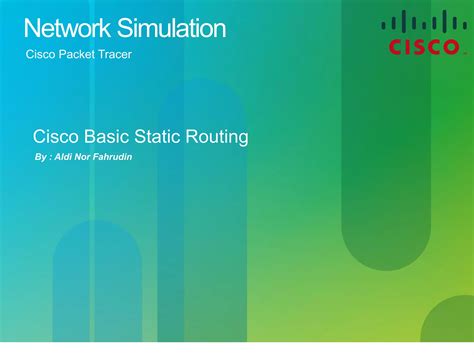Cisco Static Routing Ppt