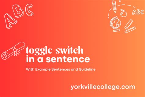 How To Use Toggle Switch In A Sentence Easy Examples