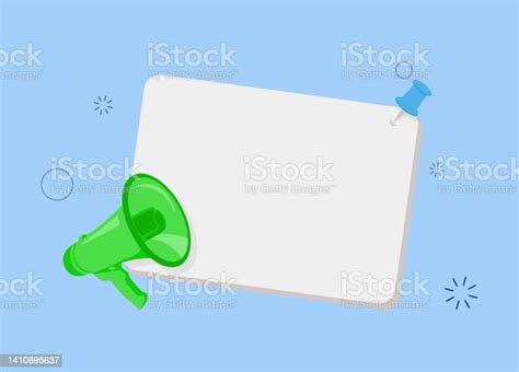 프로모션 발표를위한 메가폰 스피커 또는 라우드 스피커 불혼 발표가있는 시끄러운 메가폰 개념에 대한 스톡 벡터 아트 및 기타