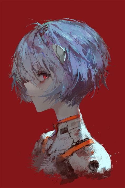 Safebooru 1girl Absurdres Ayanami Rei Blue Hair Bob Cut Bodysuit