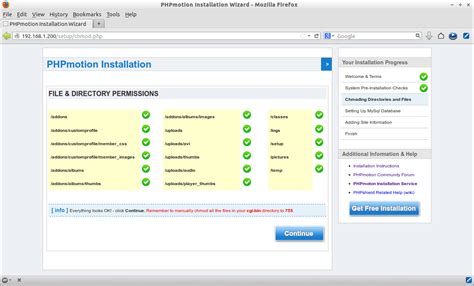 Phpmotion Installation Wizard Mozilla Firefox 003 Unixmen