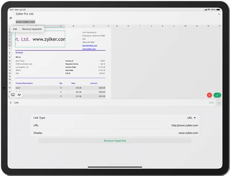 Zoho Sheet For Ipad Improved Ui External Keyboard Support And More