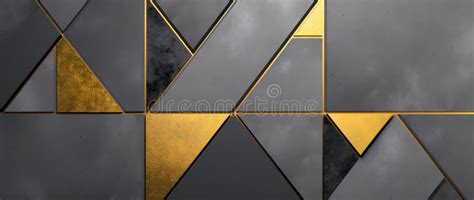 Elegant Gold And Black Abstract Geometric Background For Modern Design