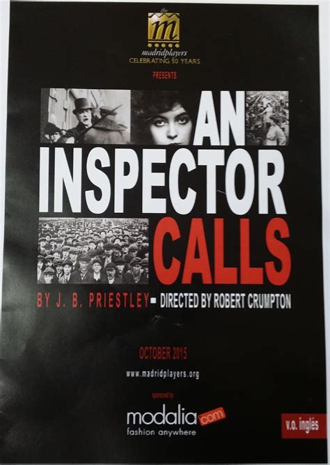 Eoi Tres Cantos Actividades Culturales An Inspector Calls
