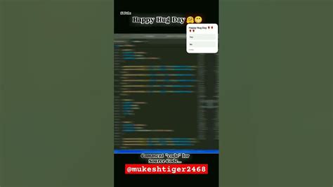 Happy Hug Day🌹 Coding🎧👈🎧👈html Css Tranding Shorts 👈viralvideo