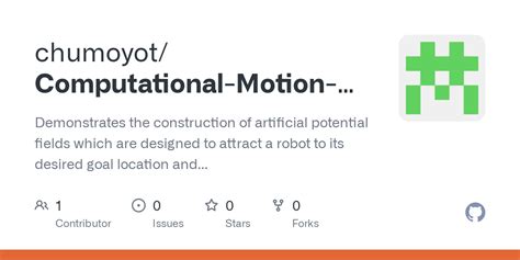 github chumoyot computational motion planning artificial potentials
