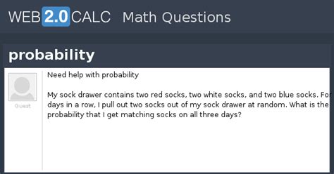 View Question Probability View Question Probability