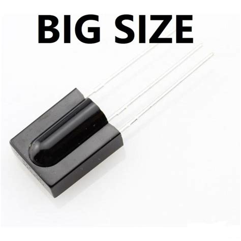 3pcs big size tsop 1738 ir receiver 3 leg 38khz remote control ir infrared led light receiver