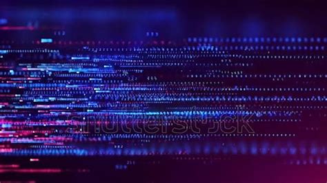 abstract technology background binary data and streaming code 3d