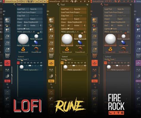 Artstation Zbrush Ui Colors Iii User Interface Colors Resources