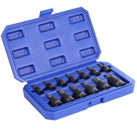 Workpro 13 Piece Torx Bit Socket Set Allen Socket Set Torx Sockets T8