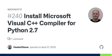 install microsoft visual c compiler for python 2 7 · issue 240