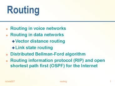 Routing Presentation Free To View