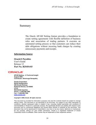 Ar Ap Netting Document PDF