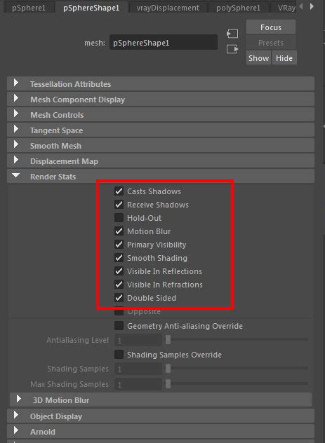 Maya Object Visibility Oded Maoz Erells Cg Log