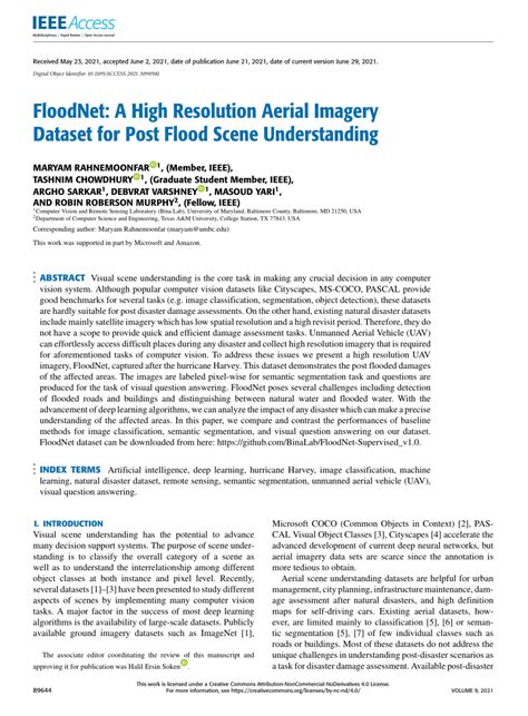 PDF FloodNet A High Resolution Aerial Imagery Dataset For Post Flood Scene Understanding