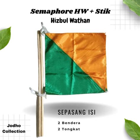 Bendera Dan Tongkat Semaphore Hw Semapor Hw Lazada Indonesia