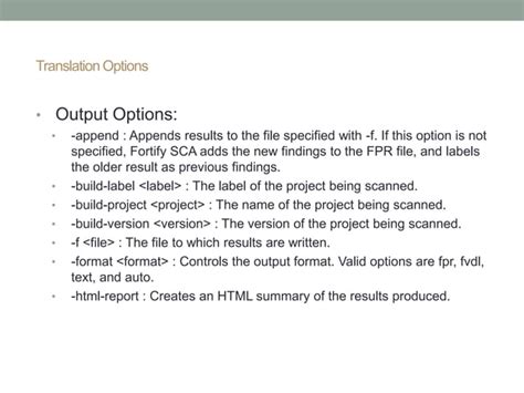 fortify source code analyzer pptx