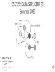 Datastructures Lecture Intro To Graphs I Pdf Lecture Week Introduction To