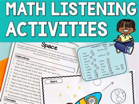 math listening activity shape worksheet with positional language