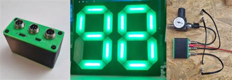 arduino 7 segment rgb druckluftanzeige buildplate