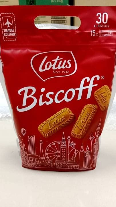 Lotus Biscoff Since 1932 Travel Edition 30 Xl Biscuits 1 ห่อ มี 15 ห่อเล็ก น้ำหนัก 375 กรัม Exp