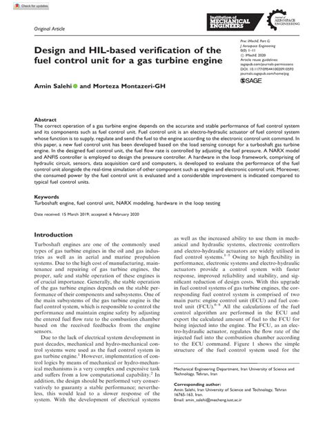 Design And Hil Based Verification Of The Fuel Control Unit For A Gas