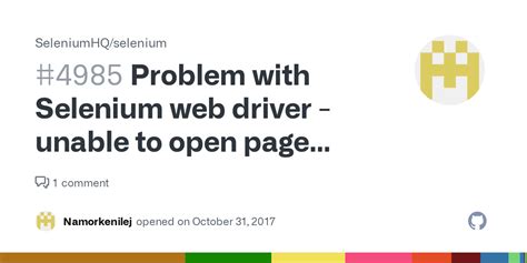 Problem With Selenium Web Driver Unable To Open Page With Firefox
