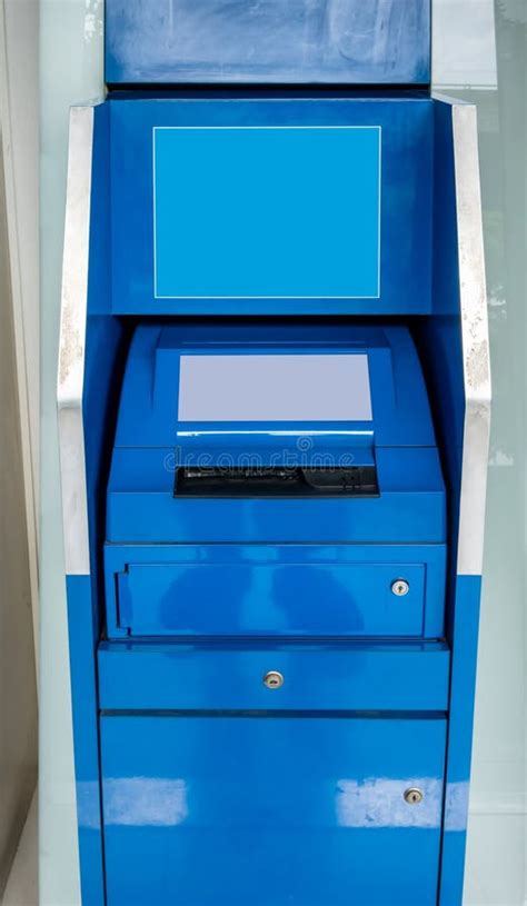 Blue Passbook Update Machine Banking Service Stock Image Image Of