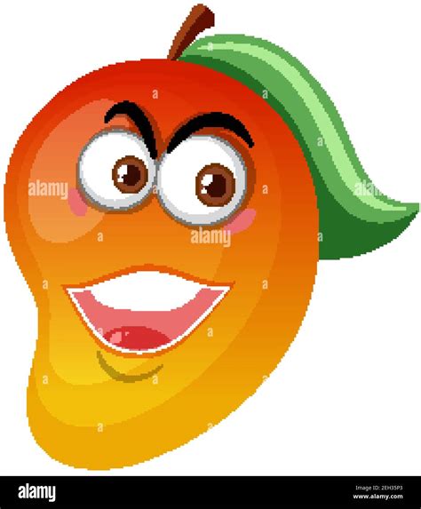 Cartoon Mango With Face At Jett Quong Blog