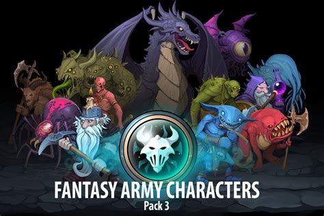 Fantasy Army Characters Pack3 2d Characters Unity Asset Store