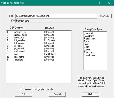 read esri shape file