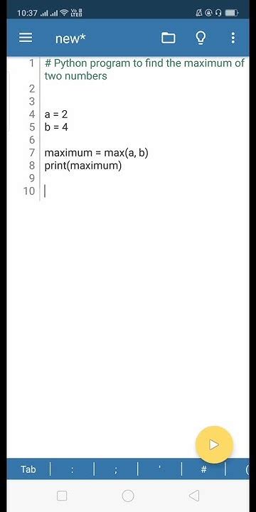 python program to find the maximum of two numbers using max shorts youtube