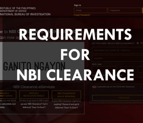 Nbi Requirements Nbi Clearance Online
