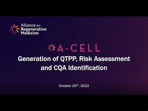A Cell Generation Of QTPP Risk Assessment And Critical Quality Attribute Identification YouTube