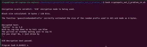 Tiago Sousa On Linkedin Cryptography Cpp Cryptopals Aes Ecb Openssl