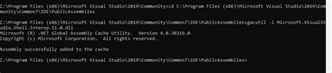 error hresult e fail has been returned from a call to a com