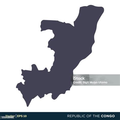 콩고 공화국 아프리카 국가지도 아이콘 벡터 로고 템플릿 일러스트 디자인 벡터 Eps 10 0명에 대한 스톡 벡터 아트 및 기타 이미지 Istock