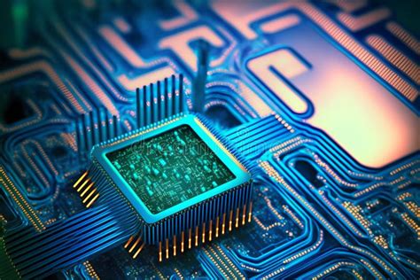 Cpu Processor With Modern Futuristic Technology Appearance Neural