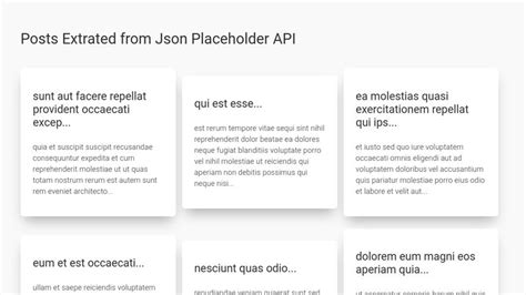 Json Placeholder Api Demonstration