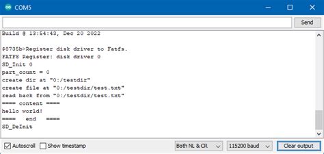 File System Simple Applications With SD Card Realtek IoT Wi Fi MCU Solutions
