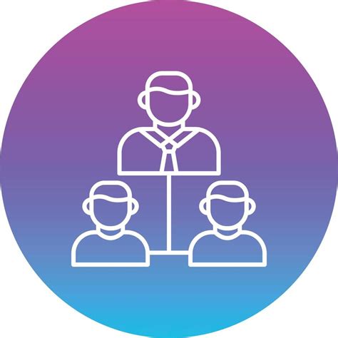 Management Gradient Circle Line Inverted Icon 9959905 Vector Art At